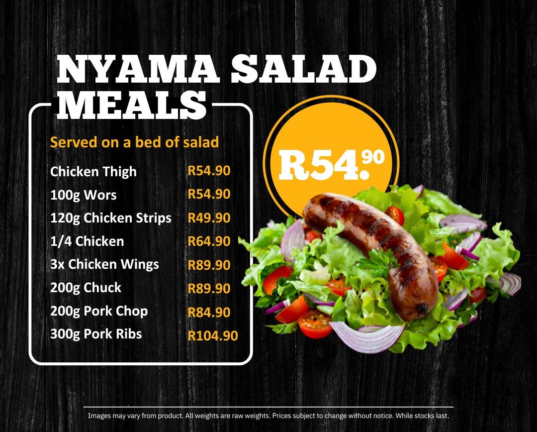 Nyama & Chips | Nyama Salad Meals